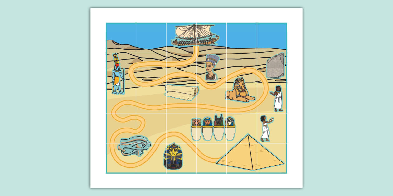 Ancient Egypt Mat (Compatible with Bee-Bot) - Twinkl - KS1