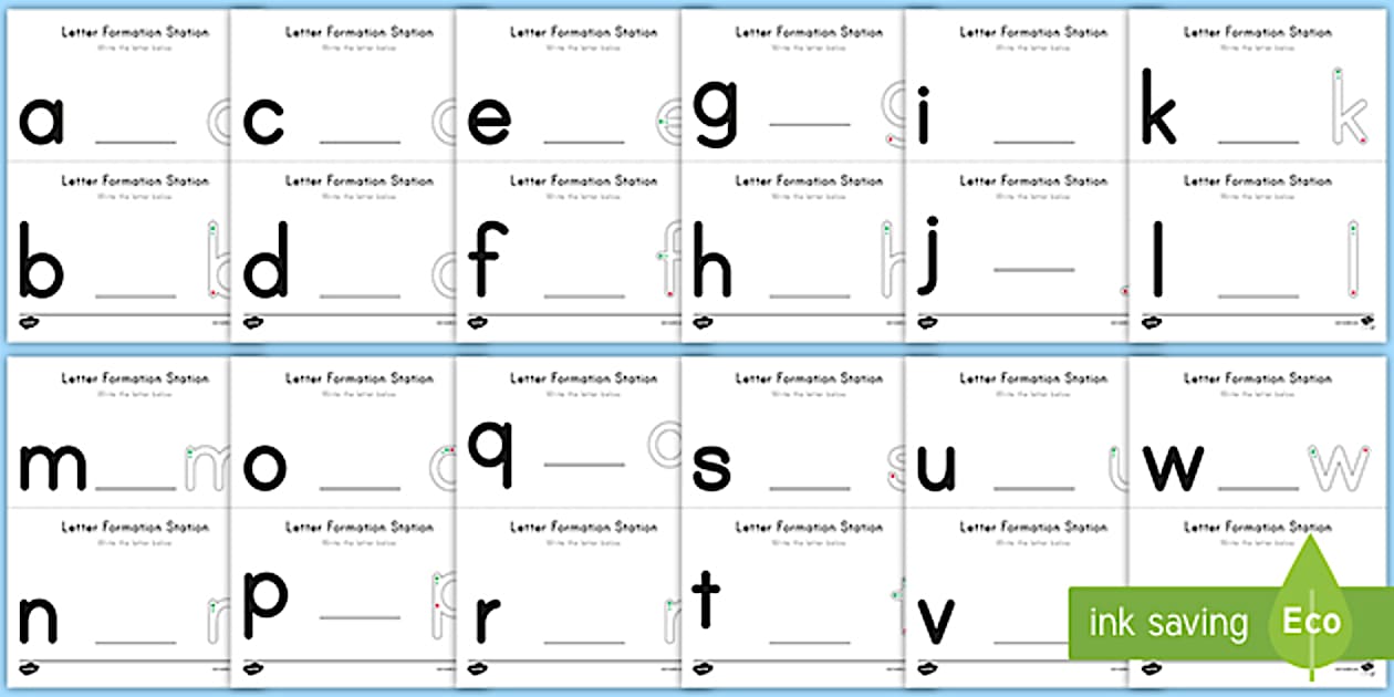 Kindergarten Letter Formation Writing Activity Pack - Twinkl