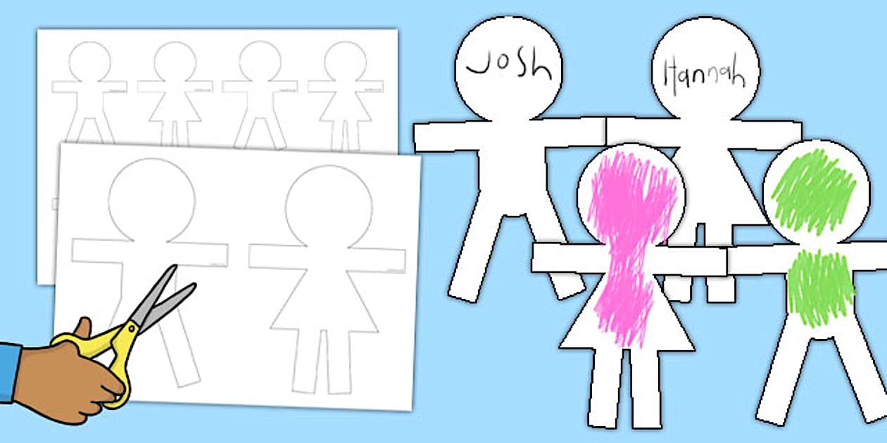 Paper Doll Cut Out Templates | Ready to print Resources