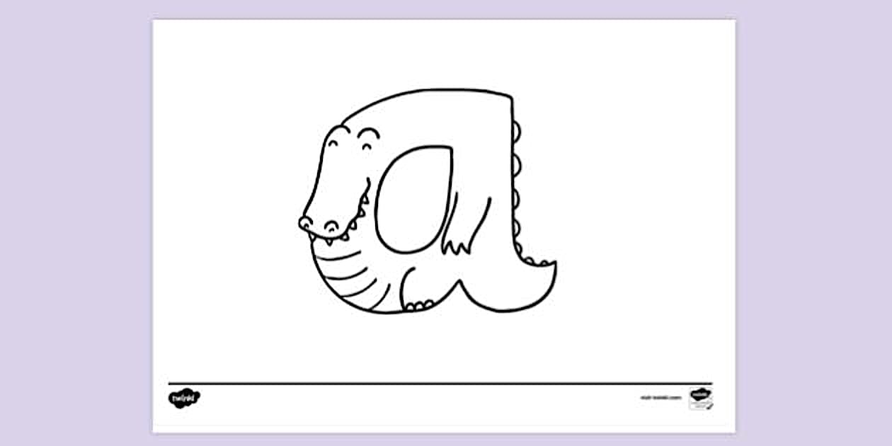 Printable Letter A Colouring Page - Resources