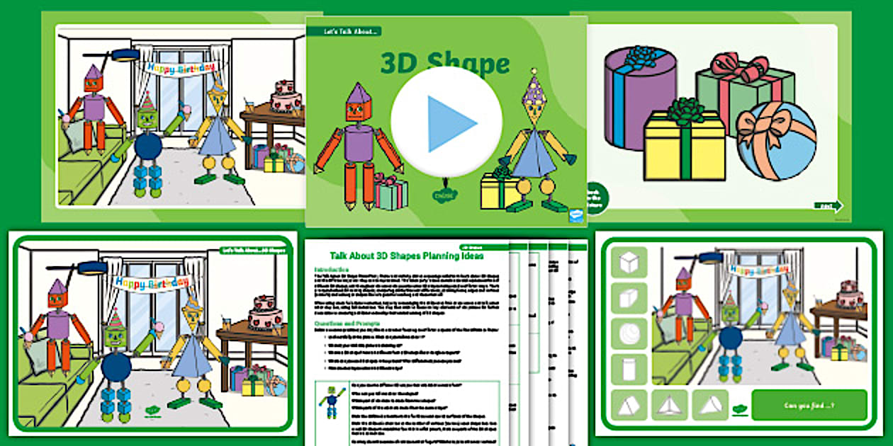 👉 Talk About 3D Shape Maths Resource Pack and Planning Ideas