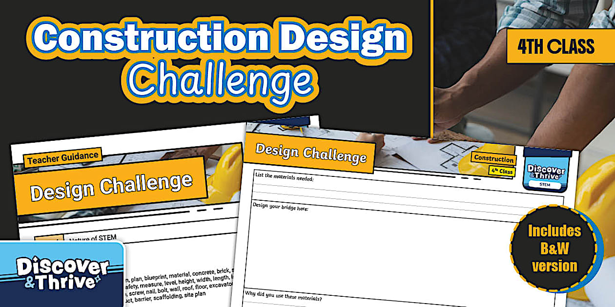 STEM Construction Design Challenge Activity Sheet
