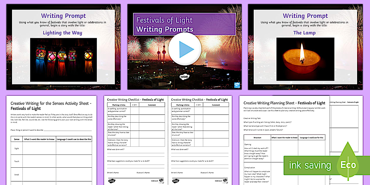 Festivals of Light Writing Stimulus Picture (teacher made)