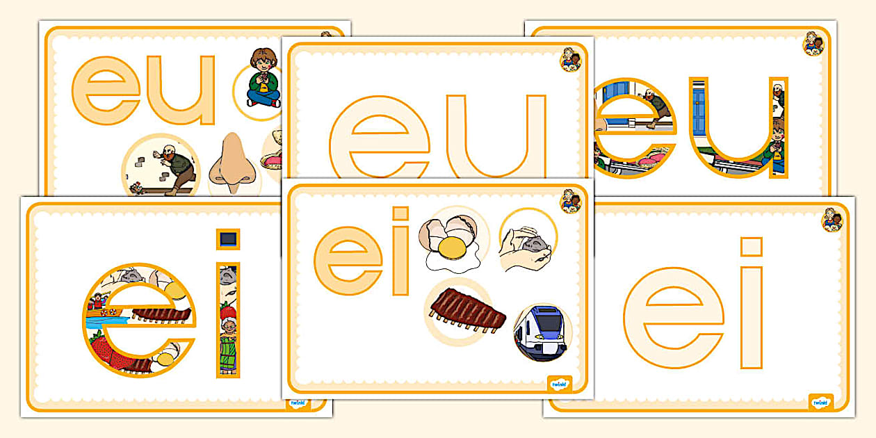 Graad 2 Klanke Plakkate eu, ei (Teacher-Made) - Twinkl