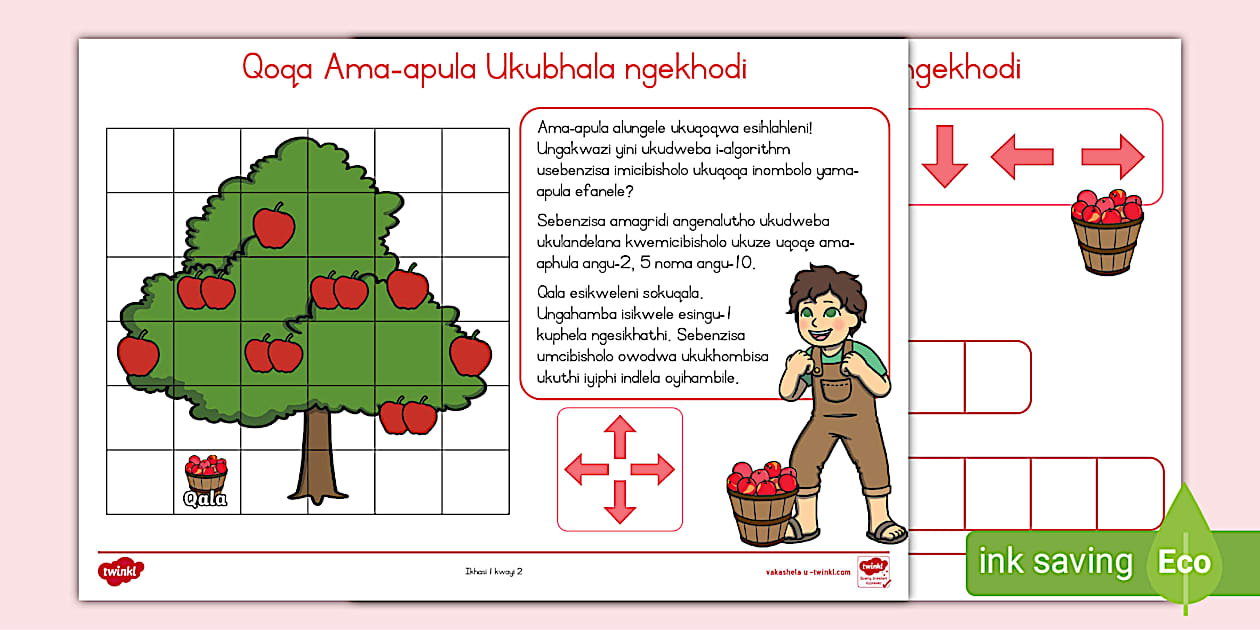 Qoqa Ama-apula Ukubhala ngekhodi (teacher made) - Twinkl