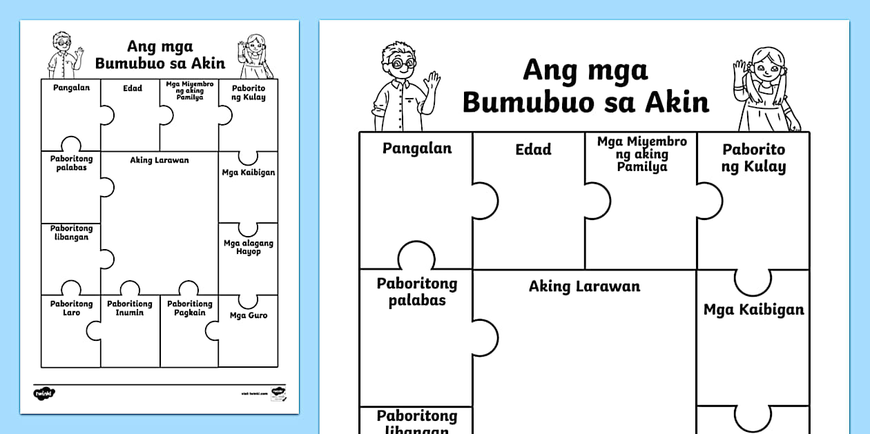 Ang mga Bumubuo sa Akin | Philippines | Twinkl