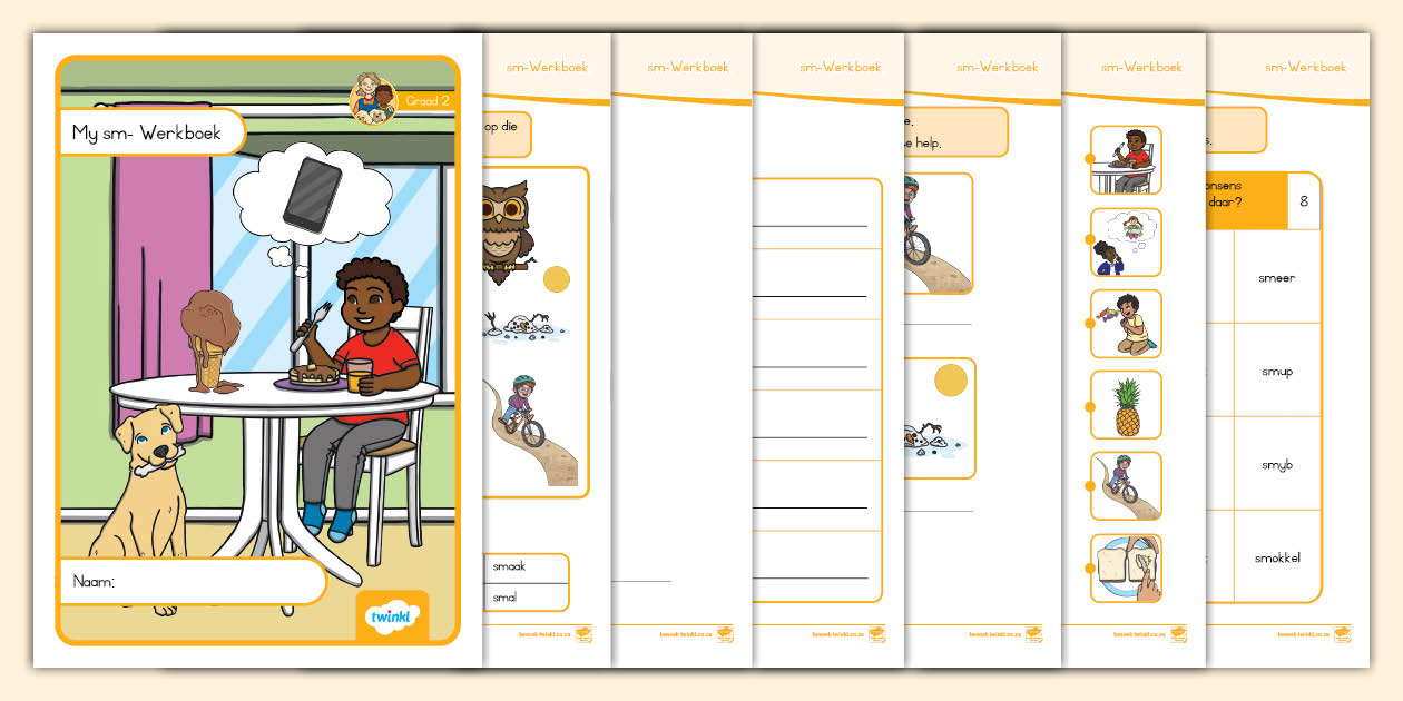 Graad 2 Klanke Werkboek sm- (teacher made) - Twinkl
