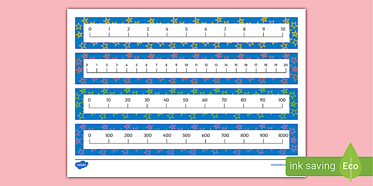Number Strips Desk Mat (teacher made) - Twinkl