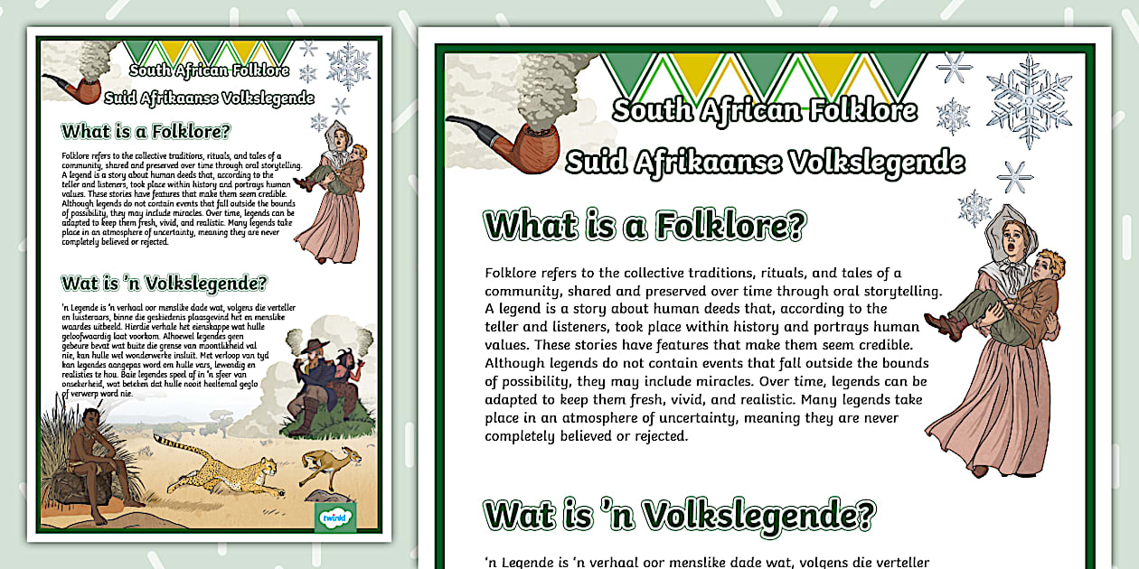 Folklore Poster - Volkslegende Plakkaat