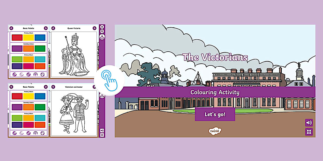 The Victorians Interactive Colouring Activity (teacher made)