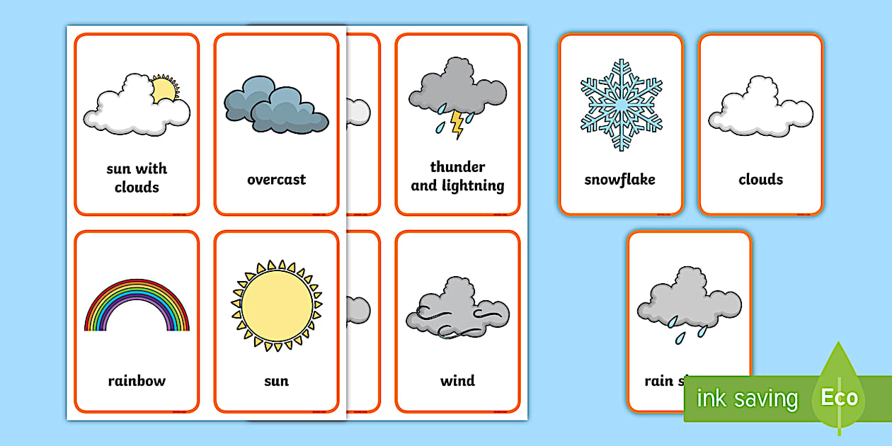 ESL Weather Flashcards | Weather | ESL Resources | Twinkl