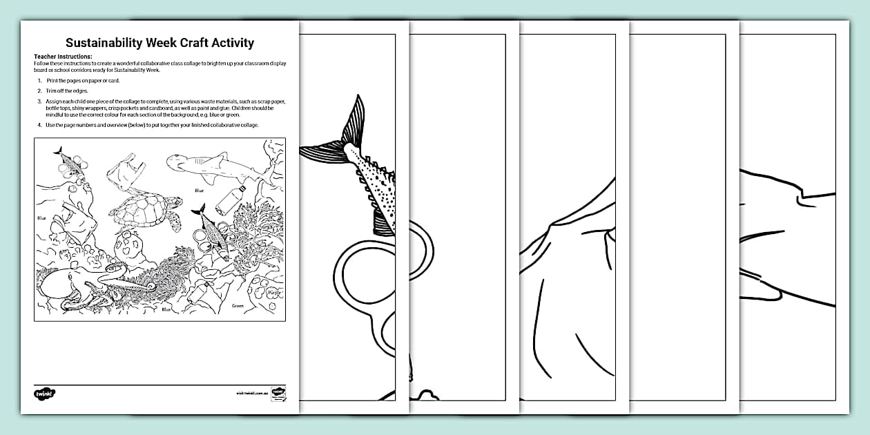 Sustainability Craft Activity (teacher made) - Twinkl