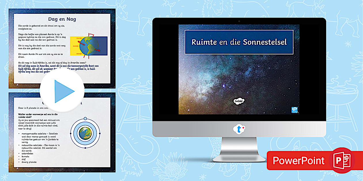 Die Ruimte en Ons Sonnestelsel PowerPoint (teacher made)