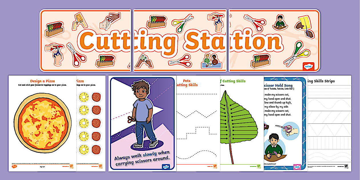 Cutting Station Resource Pack | Twinkl (teacher made)