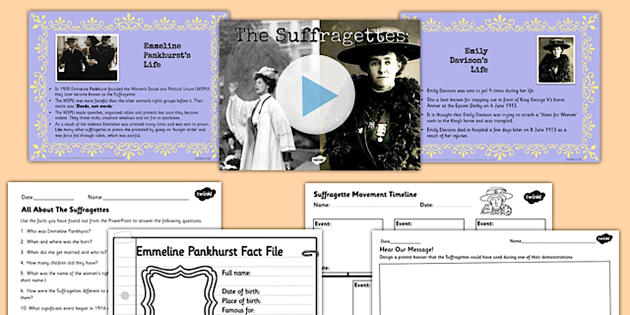 Emily Davison & Emmeline Pankhurst KS2 Teaching Pack