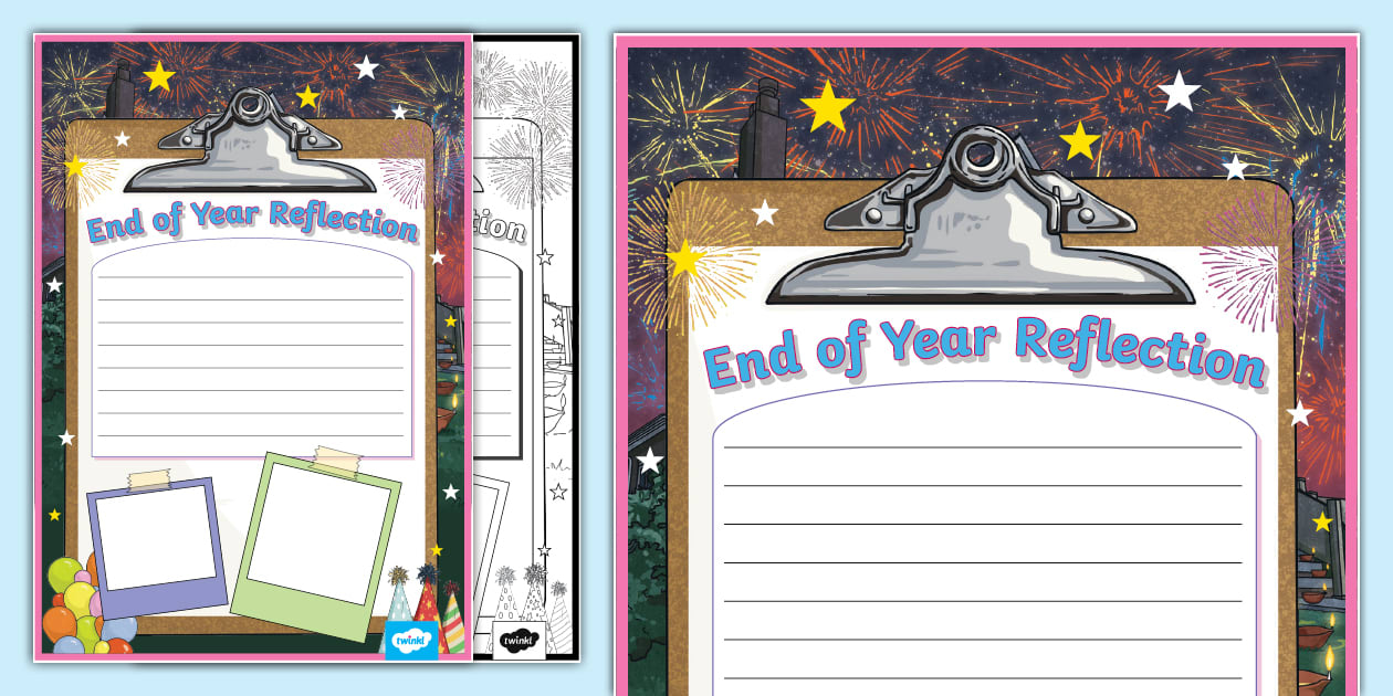End of Year Reflection Display Poster (Teacher-Made)