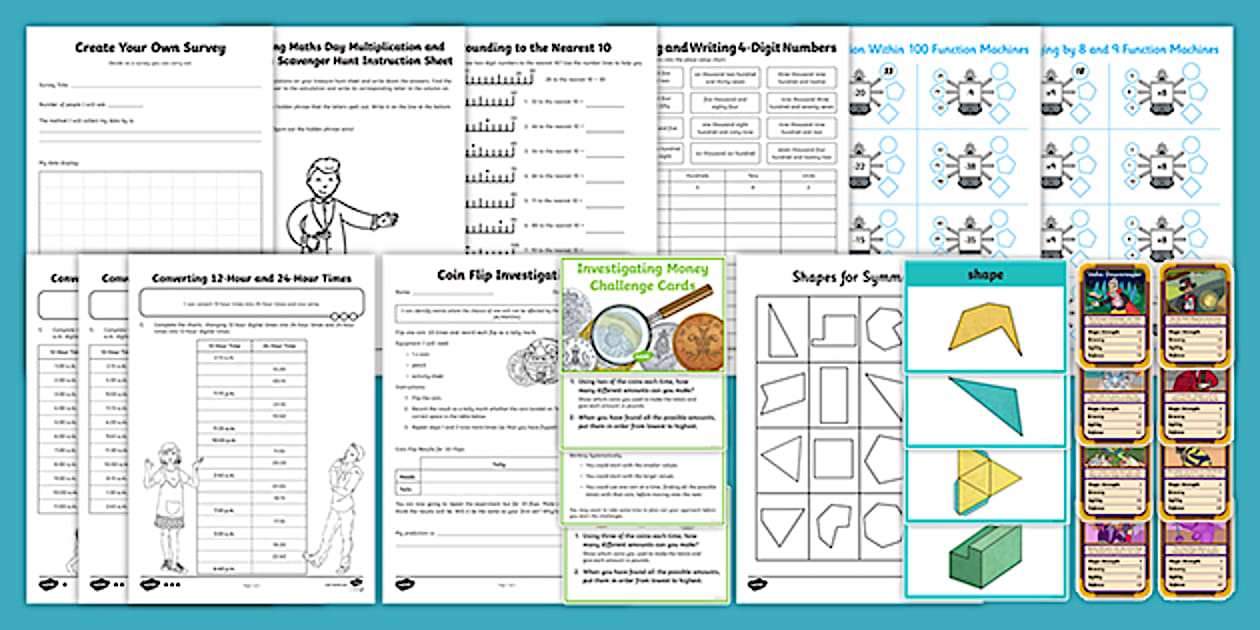 Second Level P5 Numeracy Home Learning Pack 2 (teacher made)