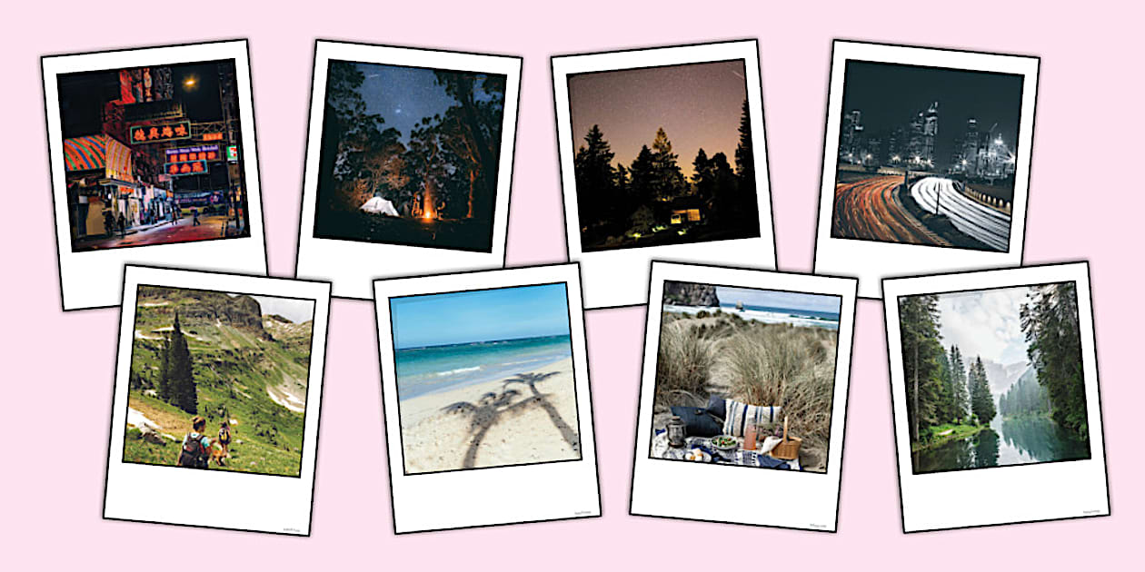 Day and Night Instant Photo Style Display Images - Twinkl