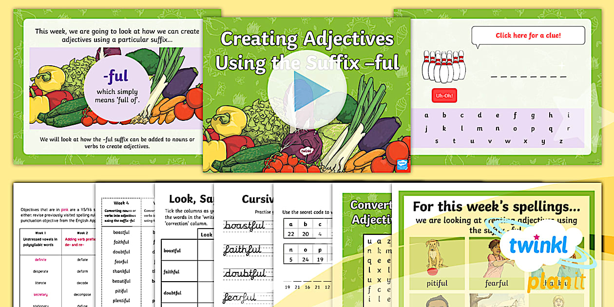 PlanIt Spelling Year 5 Term 3B W4: Converting Nouns or Verbs into ...