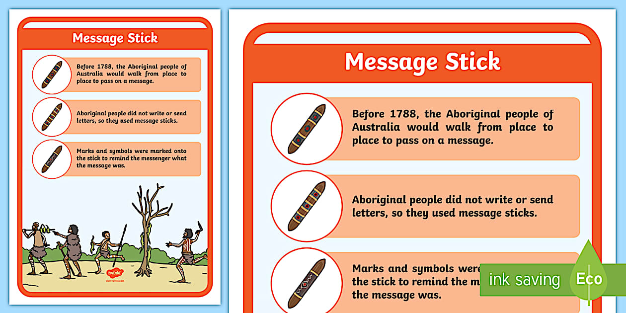 Message Stick Display Poster - Twinkl