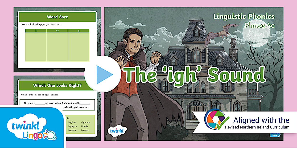 'igh' Sound PowerPoint - Linguistic Phonics Phase 4c