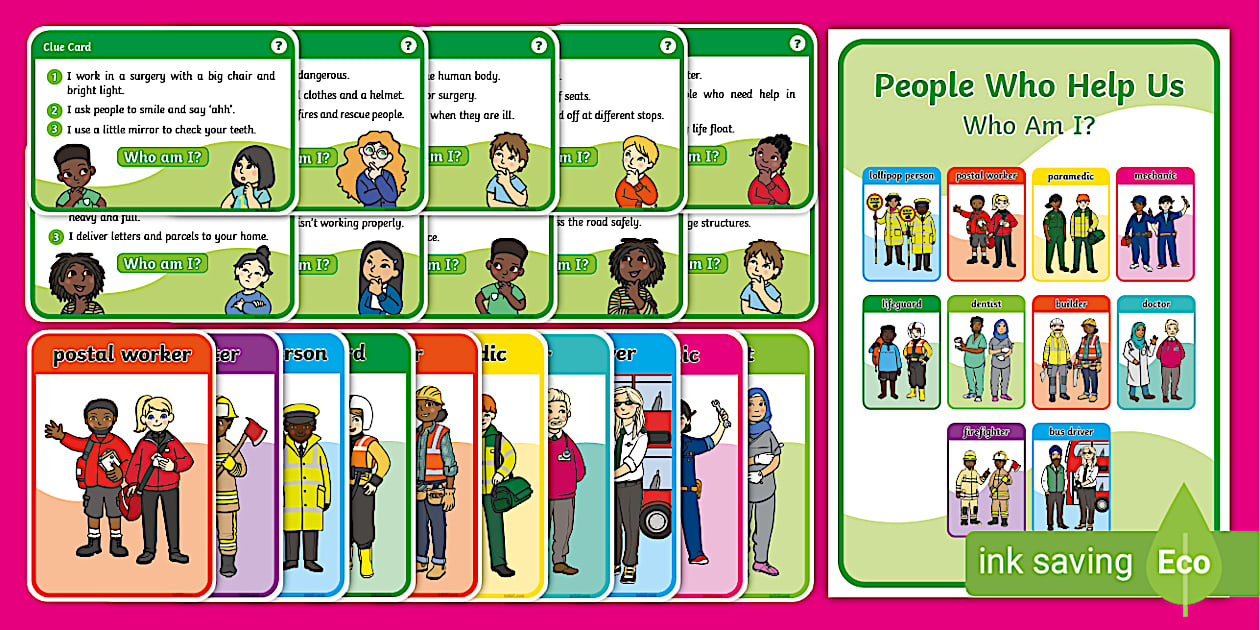 People Who Help Us Questions | Who Am I? | Twinkl | EYFS