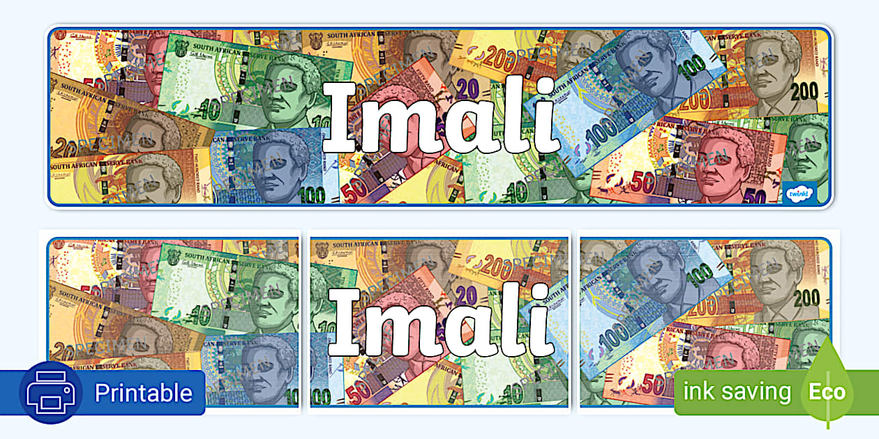SA Money - Notes Banner isiXhosa (teacher made) - Twinkl
