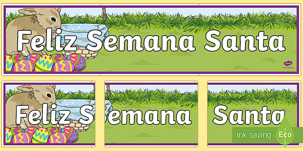 Happy Easter Display Banner - Spanish (teacher made)