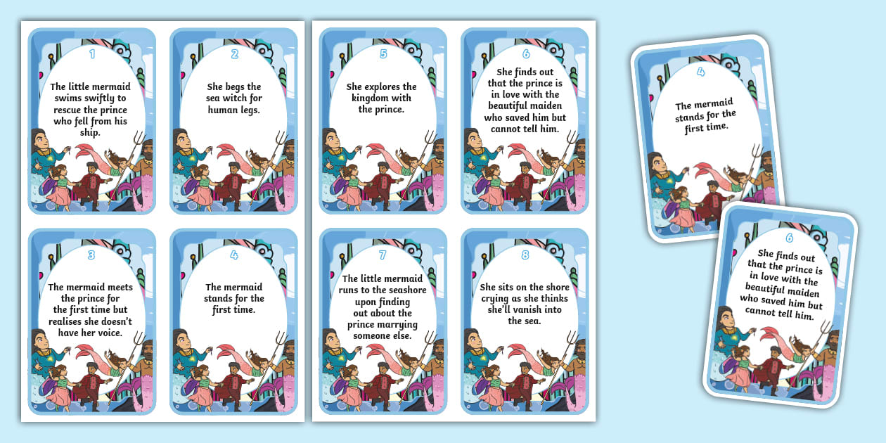 The Little Mermaid Freeze Frame Drama Flashcards - Twinkl