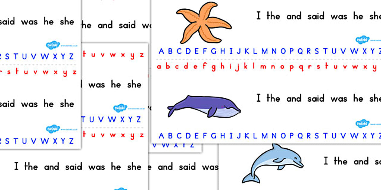 QLD Great Barrier Reef Alphabet Strips (teacher made)