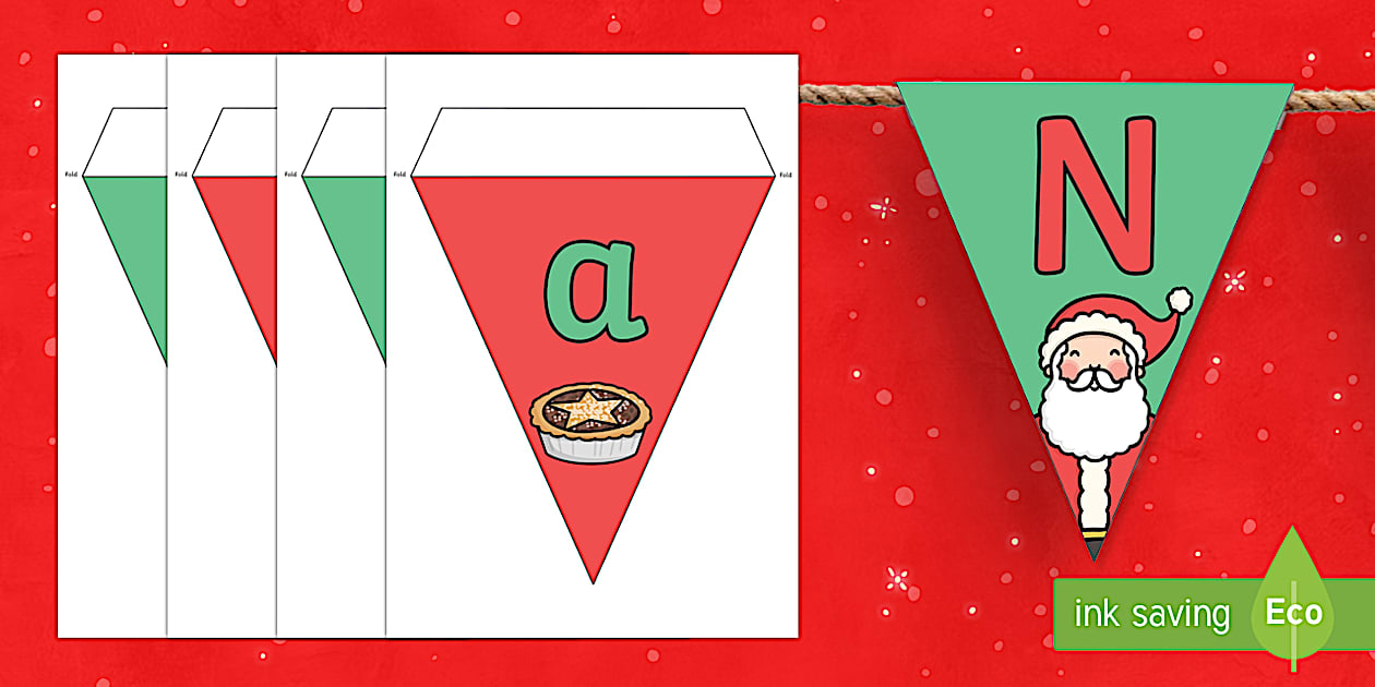 Nadolig Llawen Bunting | Decorate your class for Christmas.