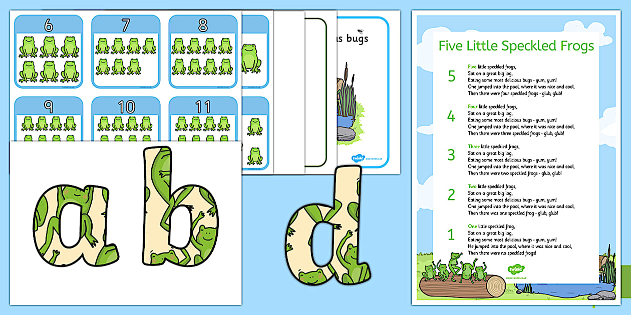 Five Little Speckled Frogs - Five Little Speckled Frogs resources. - Five