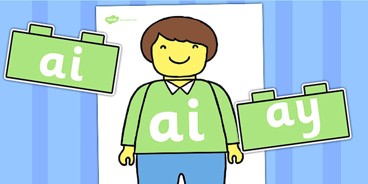 Lego Man ai Sound Family Cut Outs (teacher made) - Twinkl