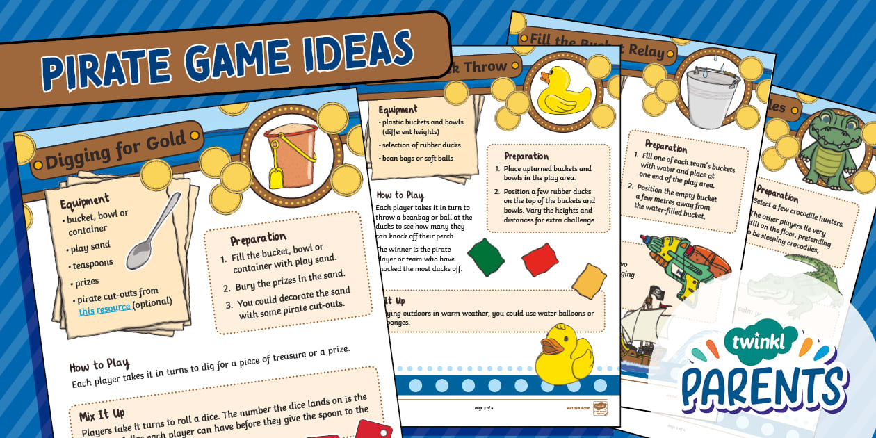 Pirate Games for Kids | Pirate Party Games for Toddlers