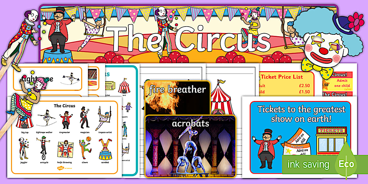 Under the Big Top classroom theme resources (Teacher-Made)