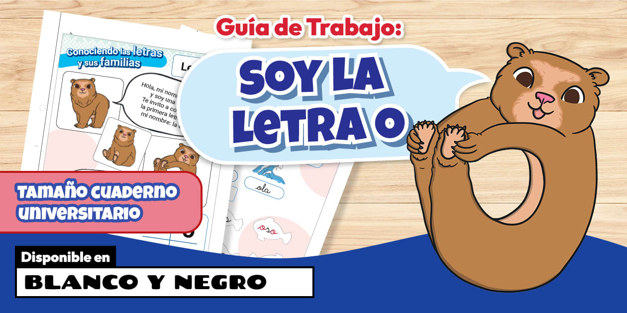 Guía | Soy la Letra O | vocales | letras | Lenguaje | 1º