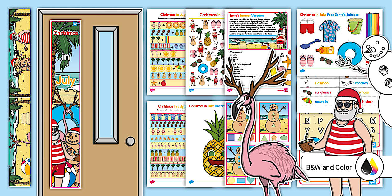 Christmas in July Activity Pack for Kids | Twinkl USA