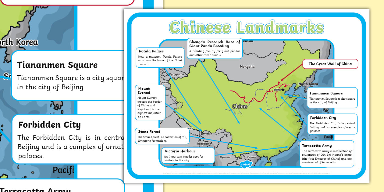 China's Landmarks | Display Poster (teacher made) - Twinkl