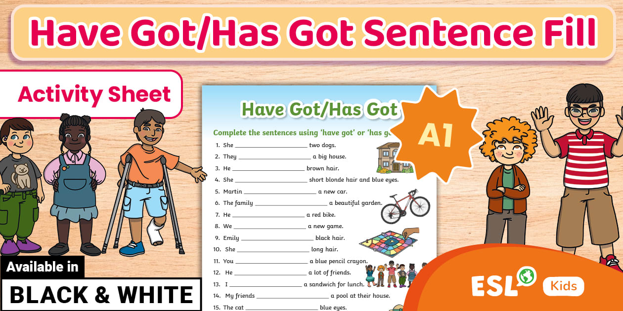 ESL Have Got/Has Got {Kids}