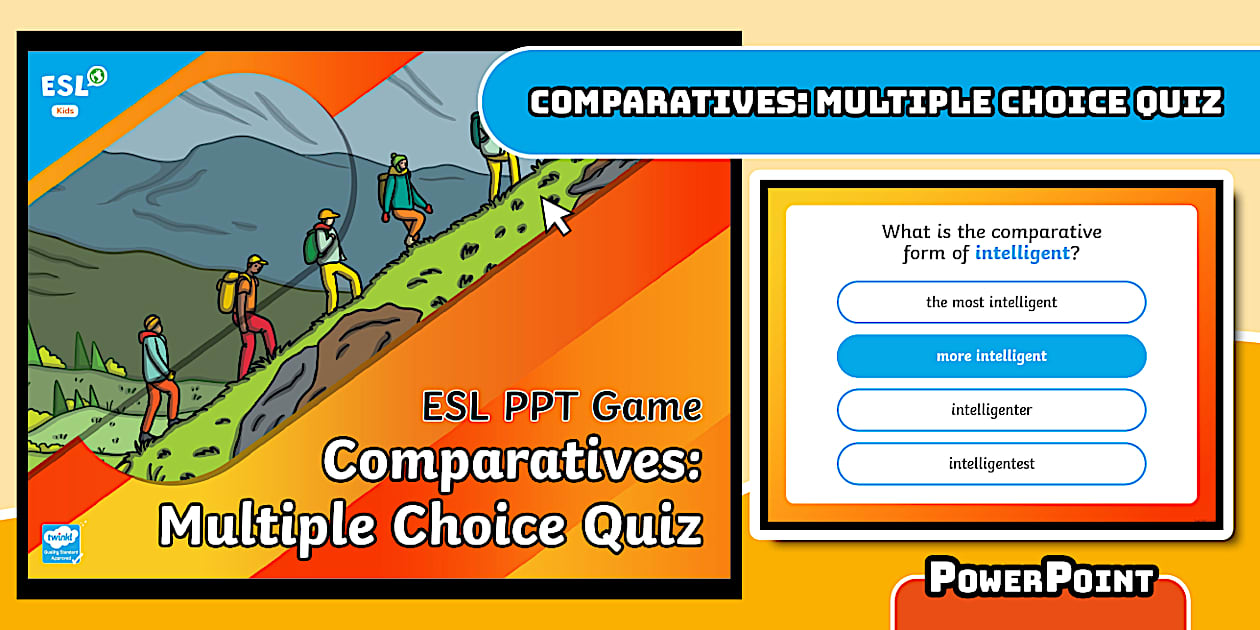 ESL Comparatives Quiz for Kids