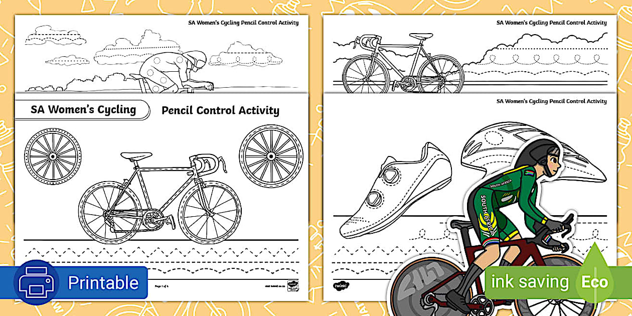 Cycling Pencil Control Activity | Grade R | Twinkl SA