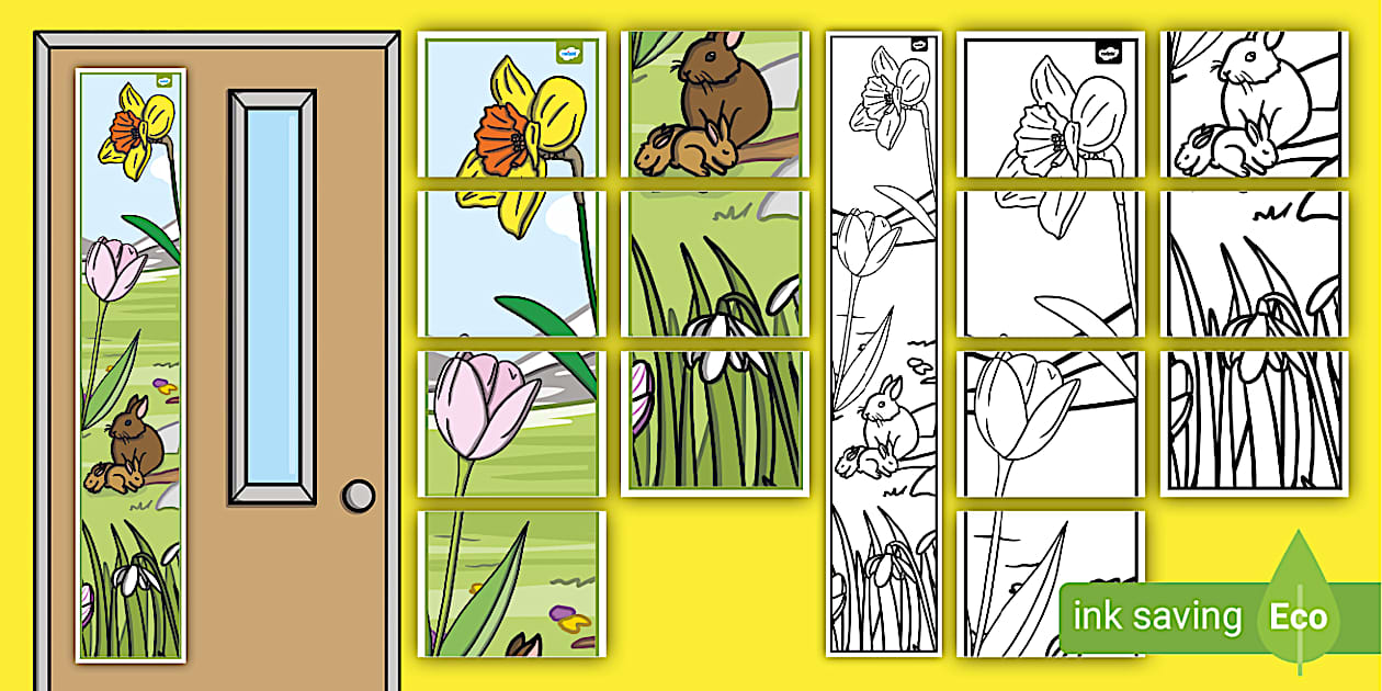 Spring Vertical Door Banner (Teacher-Made) - Twinkl