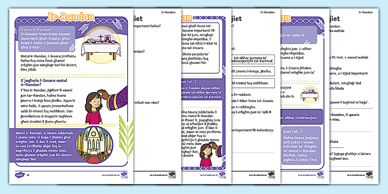Taħriġ il-Fehem: Ir-Randan (Teacher-Made) - Twinkl