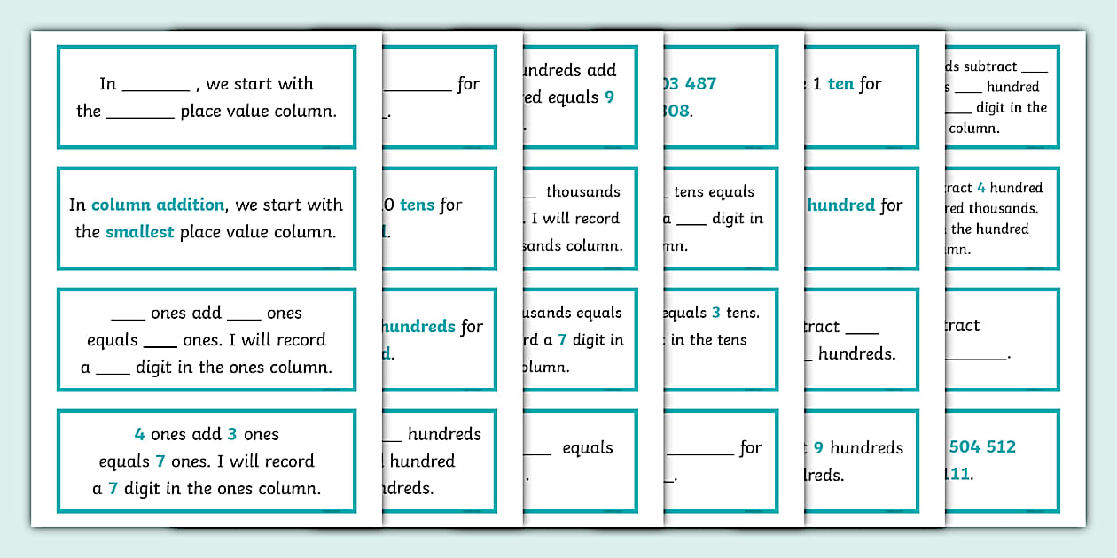 👉 Year 5 Addition and Subtraction Stem Sentences - Twinkl