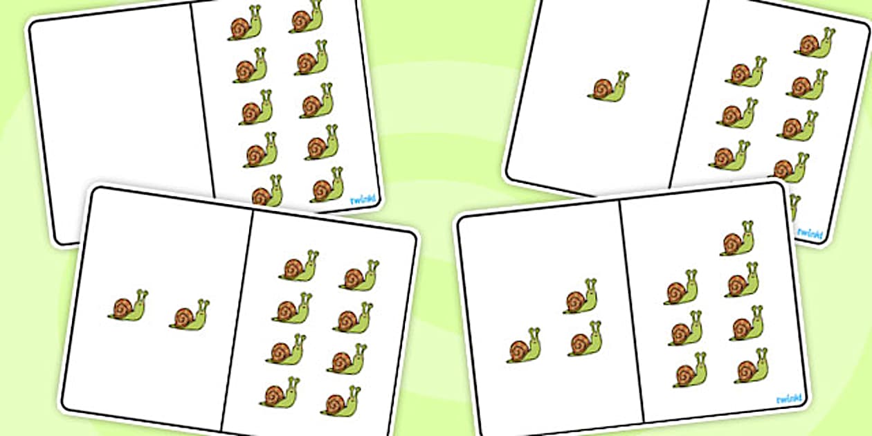 Snail Counting Number Bonds to 10 - Twinkl