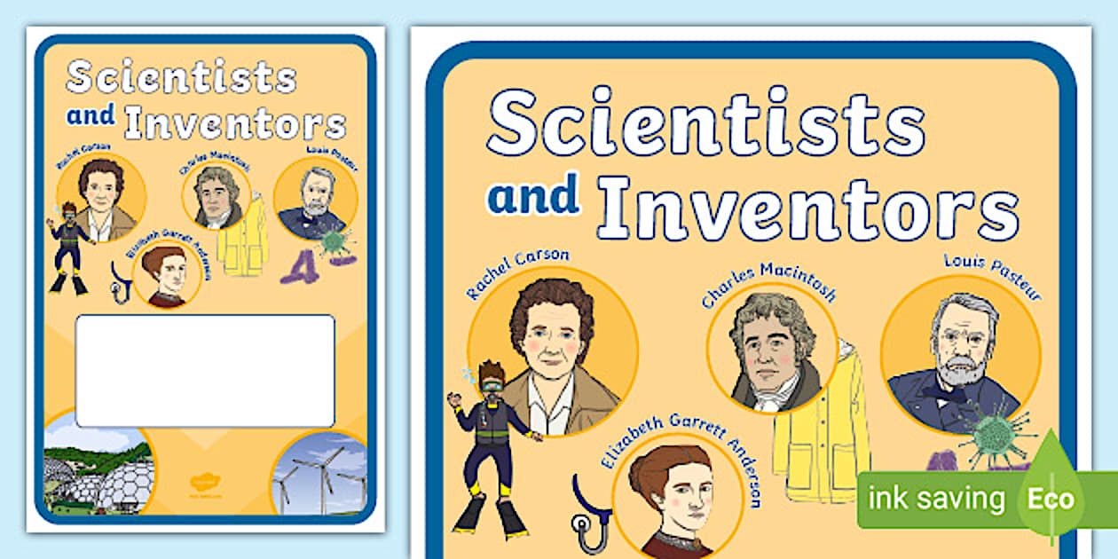 Black and White Scientists and Inventors Book Cover - Twinkl