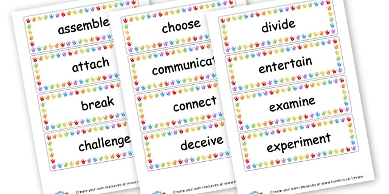 Verbs Cards (teacher made) - Twinkl