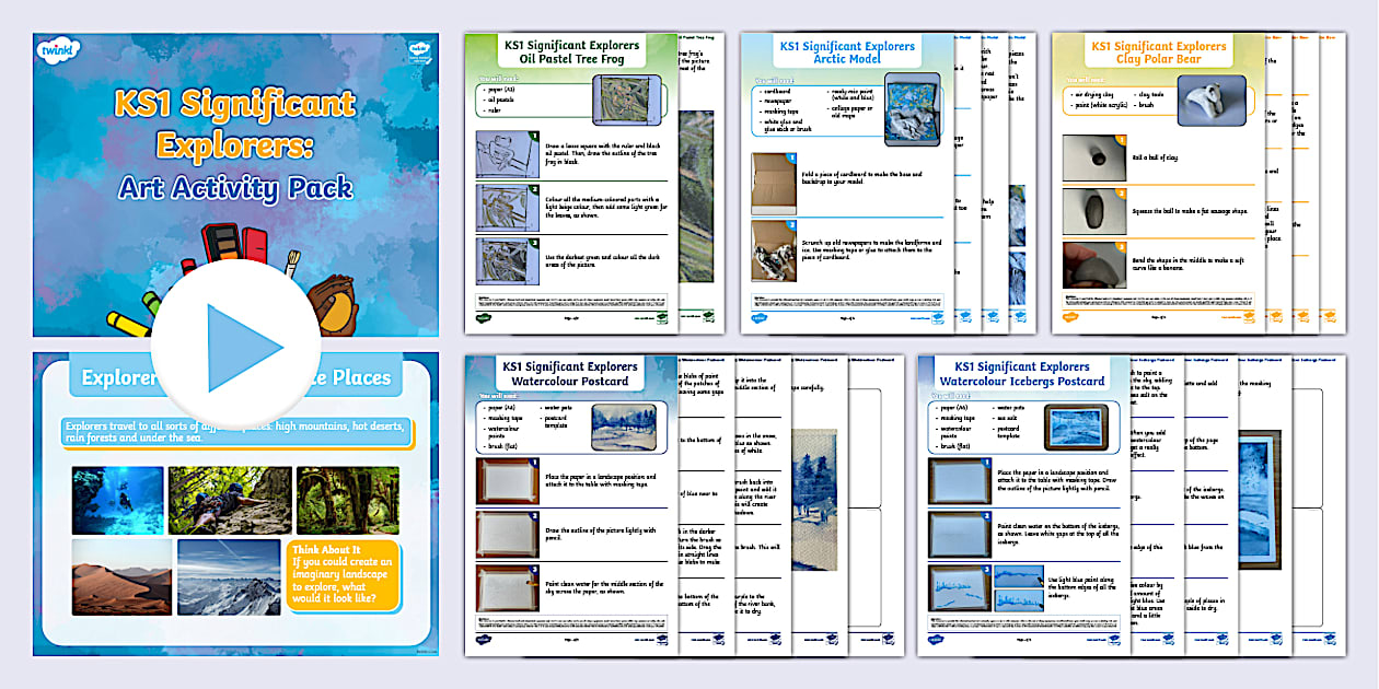 KS1 Significant Explorers: Art Project Pack (Teacher-Made)