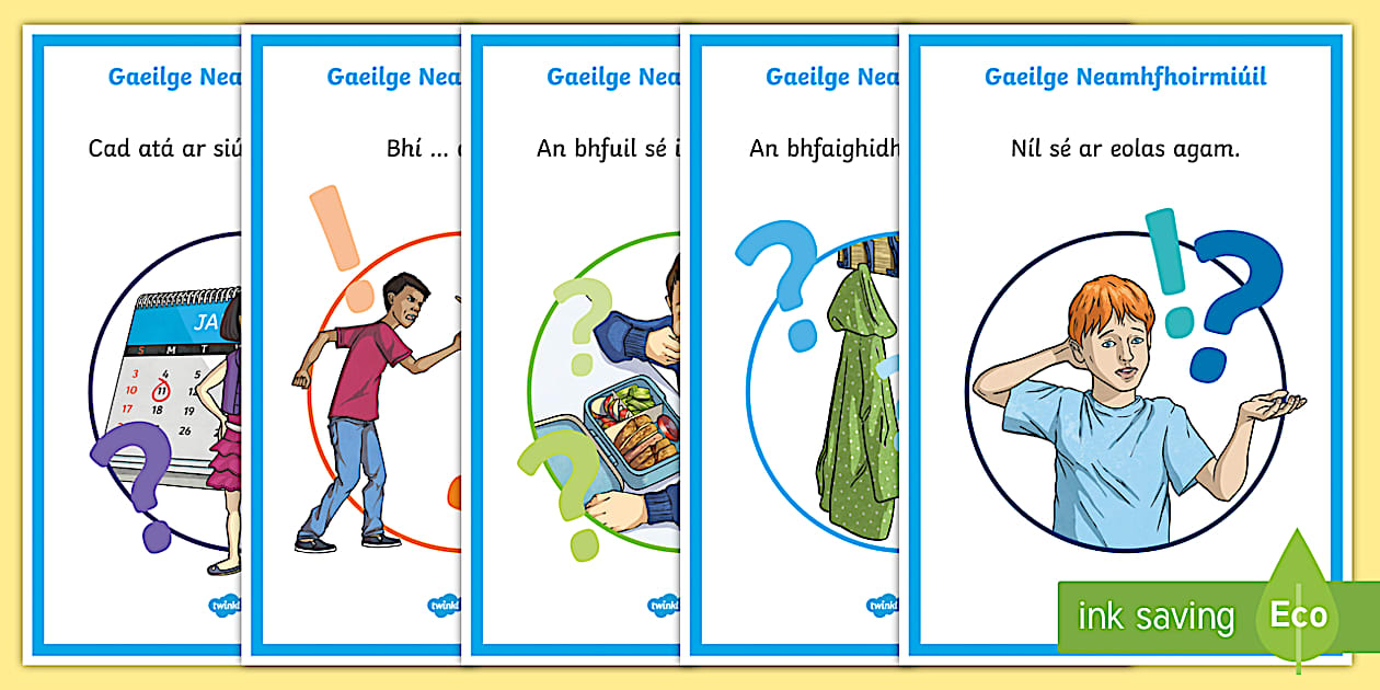 Informal Language (Neamhfhoirmiúil) 3rd and 4th Class Display Posters