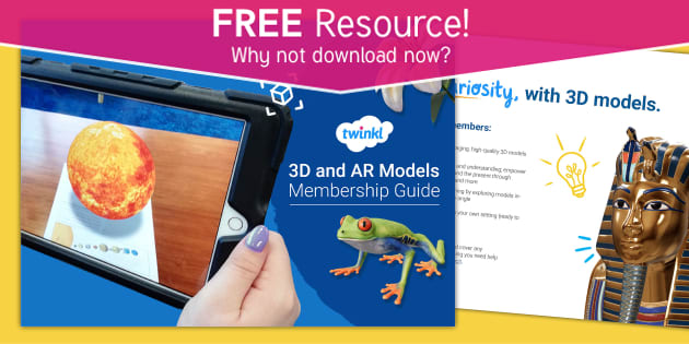 FREE! - 3D and AR Models Membership Guide (Teacher-Made)